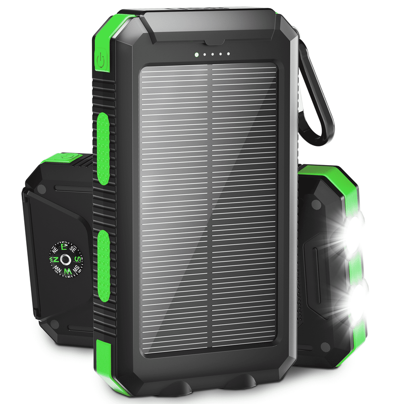 SOLPOWBEN 20000mAh Solar Power Bank Compatitble for iphone Portable So